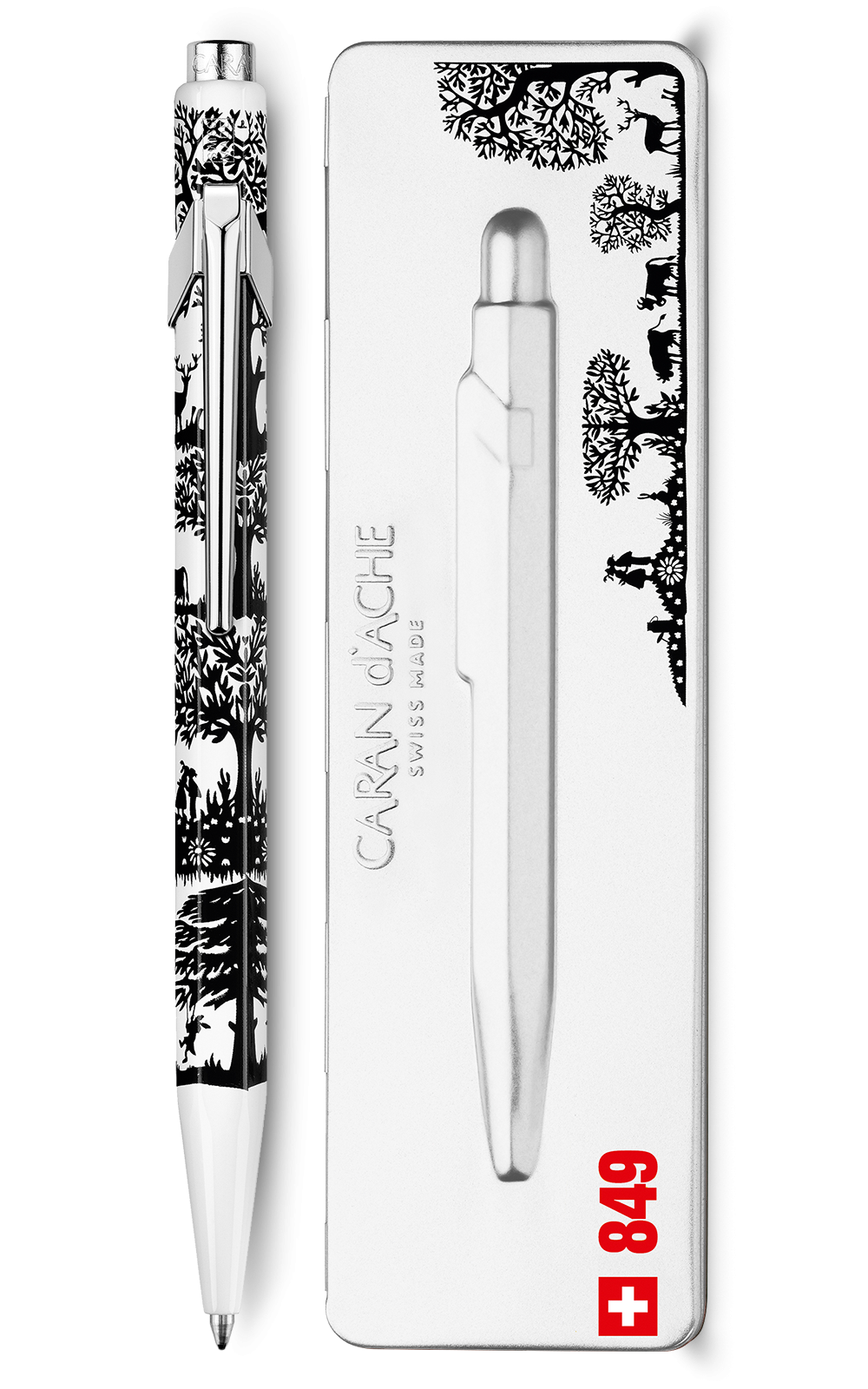 Caran d'Ache 849 Swiss Paper Cut Ballpoint - Obsessions
