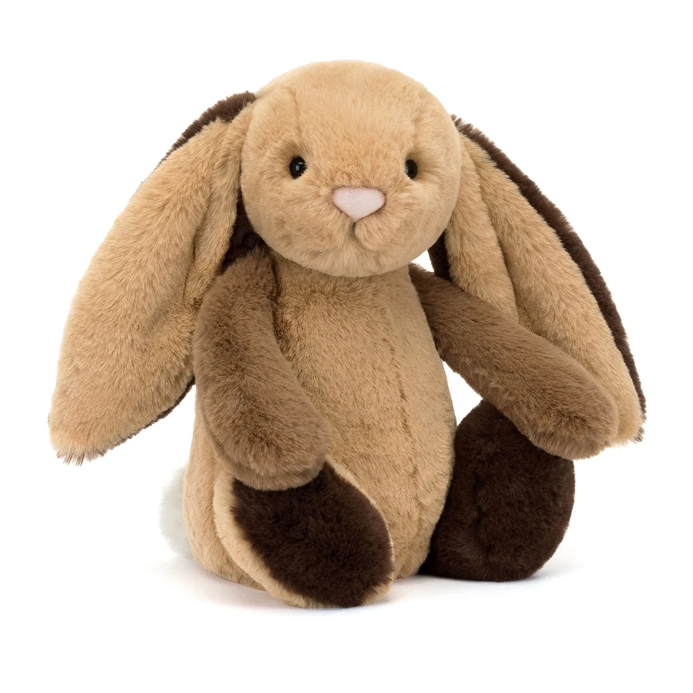 Jellycat Bashful Patchwork Brown Bunny Original VANCOUVER Obsessions ...
